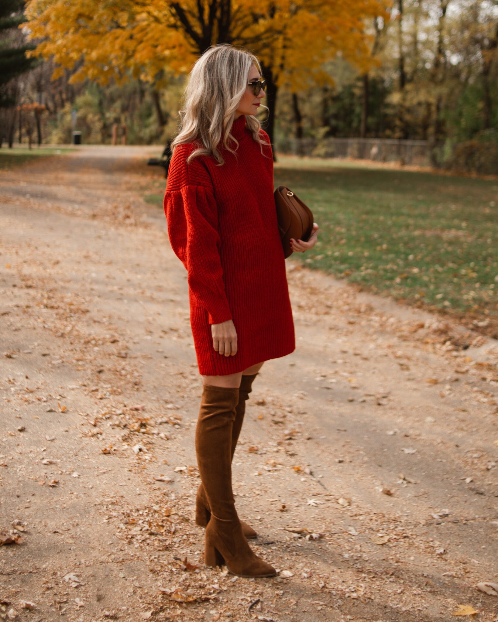 The Perfect Red Sweater Dress for the Holidays & Beyond - Karin Emily ...
